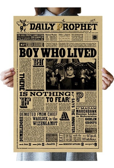 Harry Potter - Vintage Kraft Poster - 32X45CM - Özel Kutulu Harry Potter - Vintage Kraft Poster - 32X45CM - Özel Kutulu