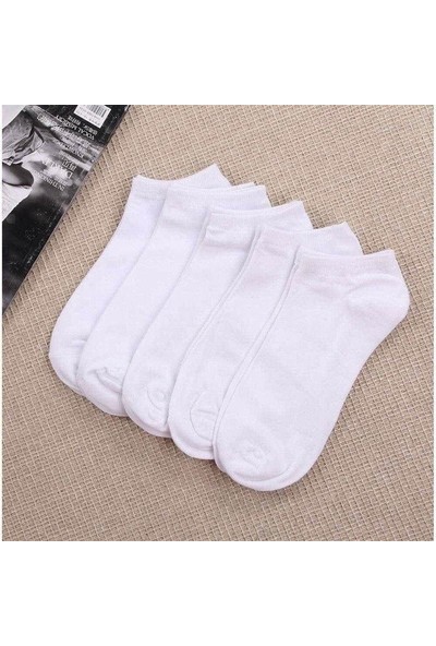 By Sweet Fsm 12 Çift Erkek--Bayan Penye Sneakers Görünmez Patik Çorap