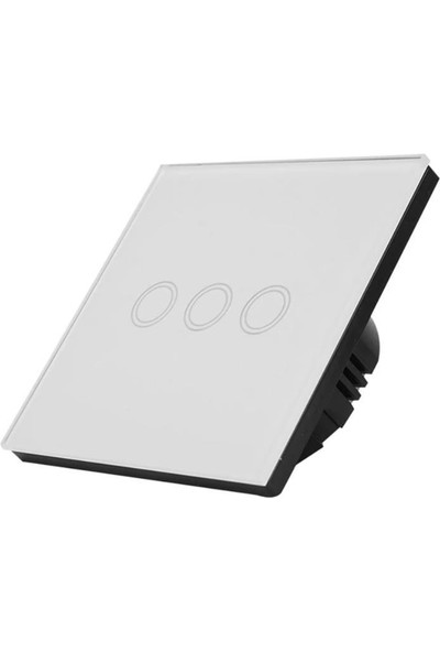 Anunnaki Alfa WIFI3XTOUCH Beyaz Wifi Kristal LED Panel Iki Tuşlu Dokunmatik Anahtar Duvar Işık Komütatör Anunnaki Alfa WIFI3XTOUCH Beyaz Wifi Kristal LED Panel Iki Tuşlu Dokunmatik Anahtar Duvar Işık Komütatör