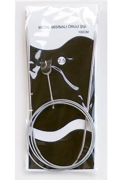 Kezban Tekstil 2,5 No Misinalı Çelik Telli Titanyum Örgü Şişi