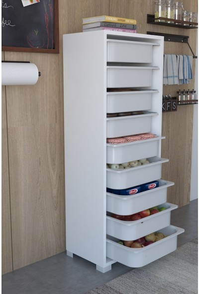 Montana 9 Sepetli Mutfak Dolabı Çok Amaçlı Dolap