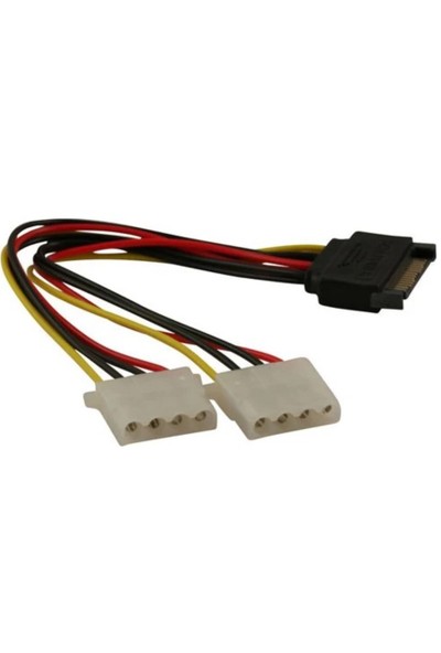 Molix Mx-Su6 Sata 15 Pin Erkek To Molex 4 Pin Dişi Y Power Kablo Molix Mx-Su6 Sata 15 Pin Erkek To Molex 4 Pin Dişi Y Power Kablo