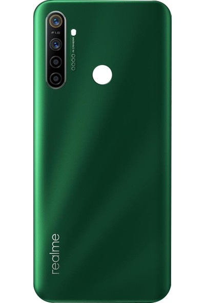 Realme 5i Için Realme Kamera Camlı Batarya Kapağı