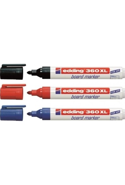 Edding 360 Xl Doldurulabilir Tahta Kalemi Siyah-Mavi-Kırmızı 3'lü Paket Edding 360 Xl Doldurulabilir Tahta Kalemi Siyah-Mavi-Kırmızı 3'lü Paket