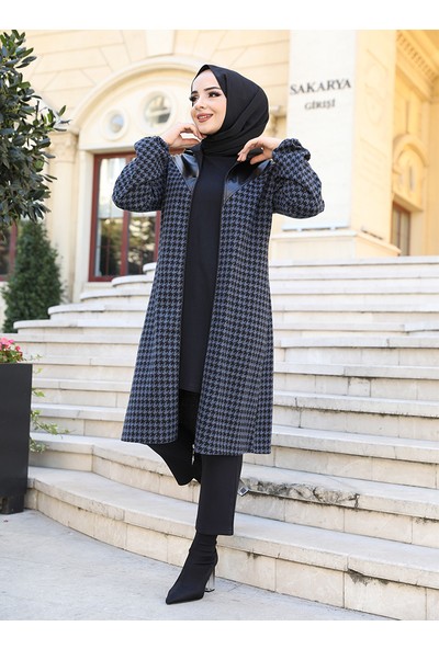 Hakimoda Kazayağı Desen Fermuarlı Kap