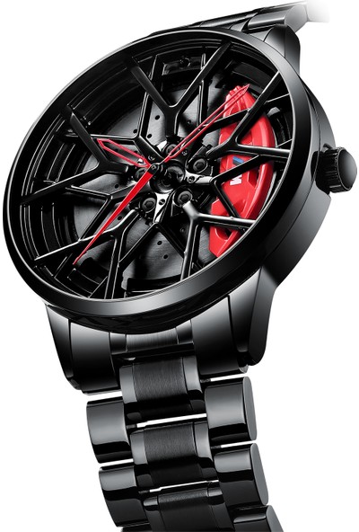 Nibosi Erkek Araba Jant Hub Tekerlek Tasarım Kol Saati - Siyah (Yurt Dışından) Nibosi Erkek Araba Jant Hub Tekerlek Tasarım Kol Saati - Siyah (Yurt Dışından)