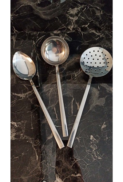 Doğuş Mutfak 3 Parça Servis Seti Kepçe Takımı 430 Kalite 2 ml Doğuş Mutfak 3 Parça Servis Seti Kepçe Takımı 430 Kalite 2 ml