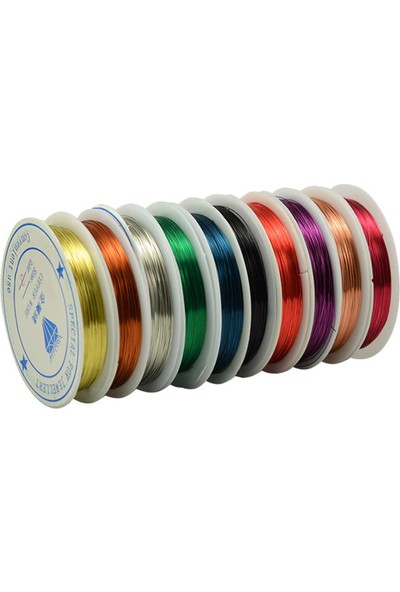 Hobialem 10 Adet Alüminyum Tel 1 mm Kalınlık 10 Farklı Renk Metal Tel Hobialem 10 Adet Alüminyum Tel 1 mm Kalınlık 10 Farklı Renk Metal Tel