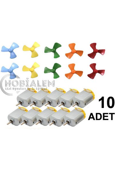 Hobialem 10 Adet Motor ve Pervane Deney Seti Eğitici Mini Motor Devresi Elektrik Motoru Hobialem 10 Adet Motor ve Pervane Deney Seti Eğitici Mini Motor Devresi Elektrik Motoru