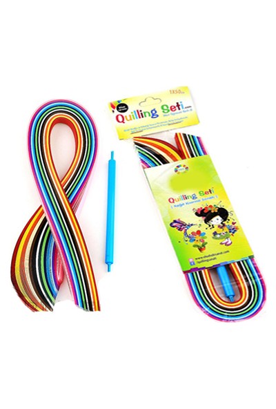 Hobialem Kalın Quiling Seti Kağıt Katlama Kıvırma Sanatı Quilling 10 mm x 30 cm Hobialem Kalın Quiling Seti Kağıt Katlama Kıvırma Sanatı Quilling 10 mm x 30 cm