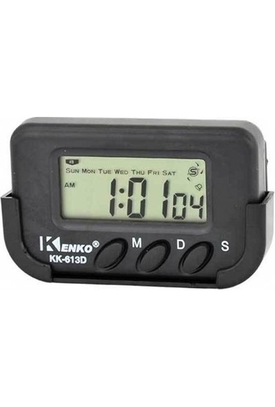 Kenko KK613D Kronometre & Dijital Alarmlı Masa ve Araba Saati 3 Adet Kenko KK613D Kronometre & Dijital Alarmlı Masa ve Araba Saati 3 Adet
