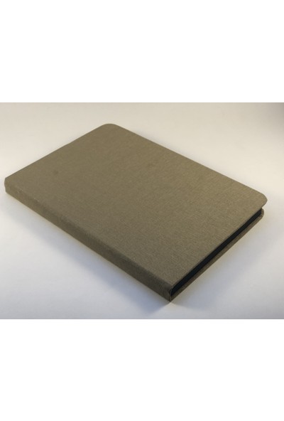 Misto Shop Kumaş Kapaklı Siyah Yapraklı Defter 14 x 20 cm Bej
