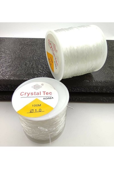 Kraltesbih 100 Metre Silikonlu Esnek Lastik Misina 1,0 mm Esnek Misina Takı Malzemeleri Kraltesbih 100 Metre Silikonlu Esnek Lastik Misina 1,0 mm Esnek Misina Takı Malzemeleri