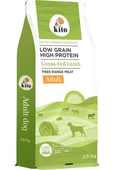 Kito Doğal Besi Kuzu Etli Yetişkin Köpek Maması 2.5 kg Kito Doğal Besi Kuzu Etli Yetişkin Köpek Maması 2.5 kg