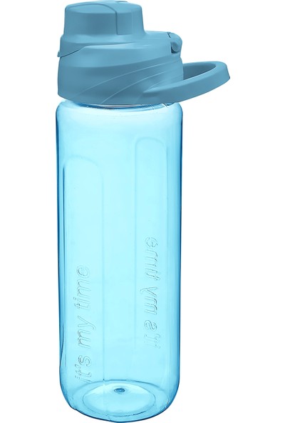 Tuffex Şeffaf Renkli Cool Matara - Su Matarası 650 ml - Mavi