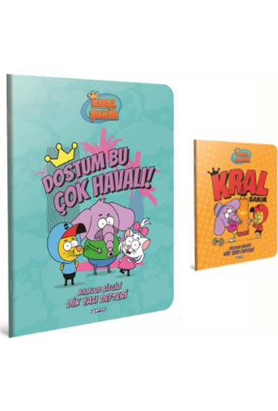 Gıpta Kral Şakir A5 Dikişli Karton Kapak Dik Yazı Defteri 40 Yp. 2'li