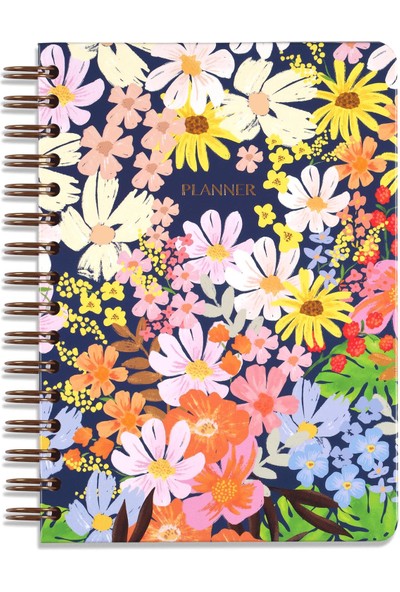 Matt Notebook A5 Ingilizce Süresiz Planyıcı Ajanda Çiçekler Lacivert Matt Notebook A5 Ingilizce Süresiz Planyıcı Ajanda Çiçekler Lacivert