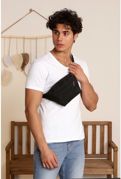 Makko Polo Unisex Klinkır Çapraz Askılı Bel Çantası Makko Polo Unisex Klinkır Çapraz Askılı Bel Çantası