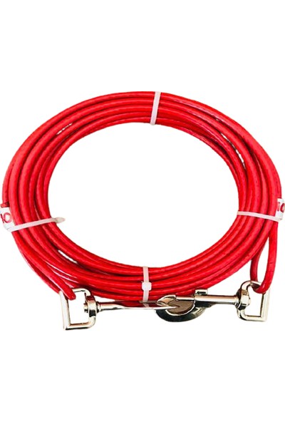 Lidersan Çelik Köpek Bahçe Bağlama Halatı 6 mm Kalınlıkta x 10 m