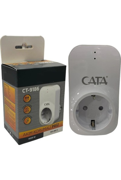 Ct 9186 4000W Tekli Topraklı Akım Korumalı Priz Ct 9186 4000W Tekli Topraklı Akım Korumalı Priz