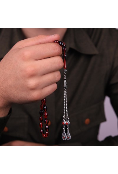 Tesbihcibaba Gece Kızılı Ateş Kehribarı Tesbih Tesbihcibaba Gece Kızılı Ateş Kehribarı Tesbih