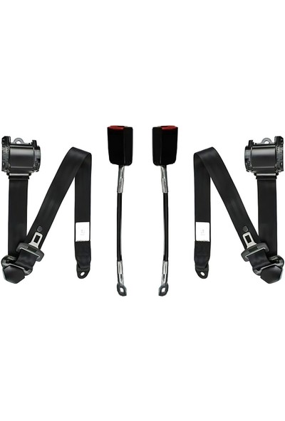 Team Car Oto Emniyet Kemeri 3 Nokta Otomatik Demir Kollu 2 Adet