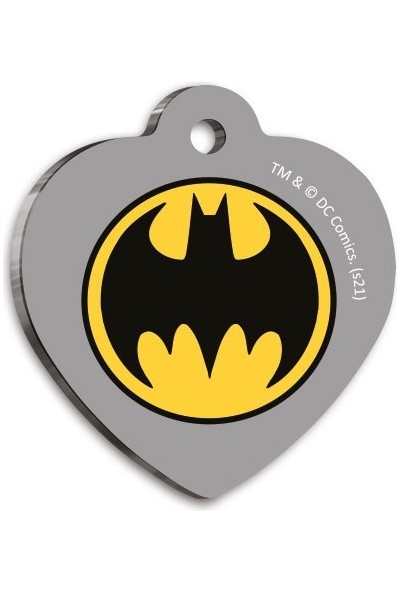 The Passage Batman Kalp Şekilli Kedi ve Köpek Künyesi