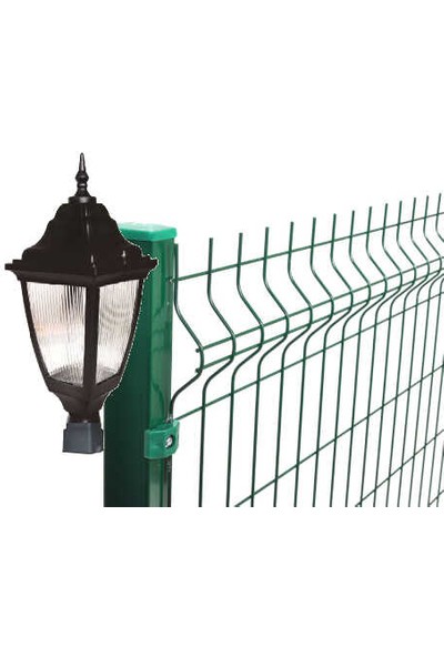 Lambax Panel Çim Çit Kare Tabanlı Kare Direk Üstü Bahçe Armatürü Siyah Lambax Panel Çim Çit Kare Tabanlı Kare Direk Üstü Bahçe Armatürü Siyah