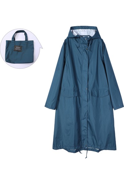 Cliber Life Yetişkin Yağmurluk Ücretsiz Bagtravel Siper ile Uzun Yağmurluk Panço Fermuarlı Slim Fit (Yurt Dışından)