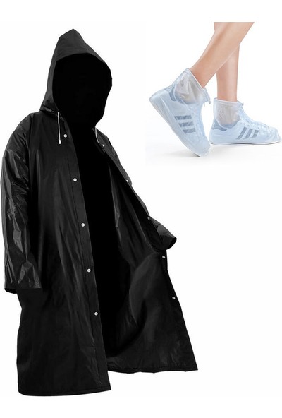 Cliber Life 1 Takım 115 × 65 cm Eva Unisex Yağmurluk + Yağmur Çizmeleri Kalınlaşmış Su Geçirmez Yağmurluk Kadın Erkek Siyah Kamp Su Geçirmez Rainwear Suit (Yurt Dışından) Cliber Life 1 Takım 115 × 65 cm Eva Unisex Yağmurluk + Yağmur Çizmeleri Kalınlaşmış Su Geçirmez Yağmurluk Kadın Erkek Siyah Kamp Su Geçirmez Rainwear Suit (Yurt Dışından)
