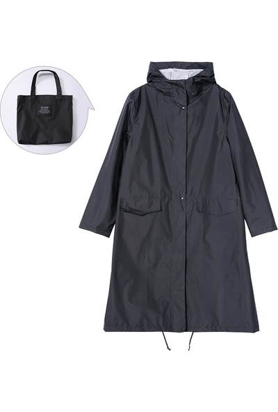 Cliber Life Yetişkin Yağmurluk Ücretsiz Bagtravel Siper ile Uzun Yağmurluk Panço Fermuarlı Slim Fit (Yurt Dışından)