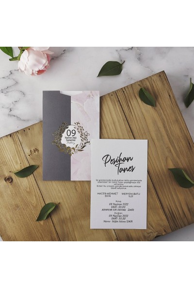 Polen Düğün Davetiyesi Eko Polen Davetiye 40164