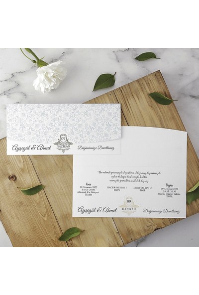 Düğün Davetiyesi Eko Polen Davetiye 40143