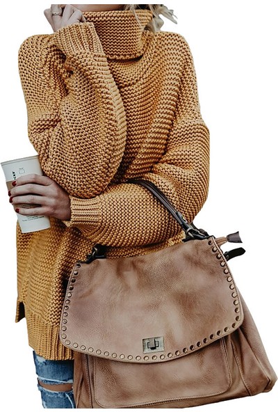 Chance Petcastle Balıkçı Yaka Kazak Kadın Kazak Kazaklar Örme Kazak-Sarı (Yurt Dışından) Chance Petcastle Balıkçı Yaka Kazak Kadın Kazak Kazaklar Örme Kazak-Sarı (Yurt Dışından)