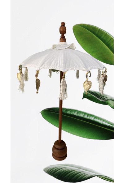 Lyn Home & Decor Beyaz Bali Şemsiyesi Lyn Home & Decor Beyaz Bali Şemsiyesi