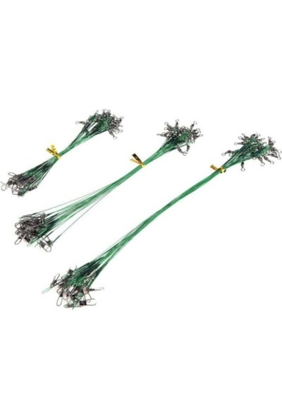 Catcher Çelik Halat Fırdöndülü Klipsli Turna Teli 10 Lu Paket Turna Teli Catcher Çelik Halat Fırdöndülü Klipsli Turna Teli 10 Lu Paket Turna Teli