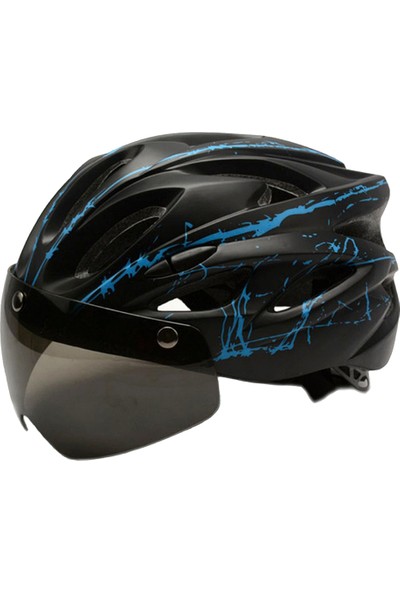 Blesiya Yetişkin Uniseks Bisiklet Kaskı - Mavi/Siyah (Yurt Dışından)