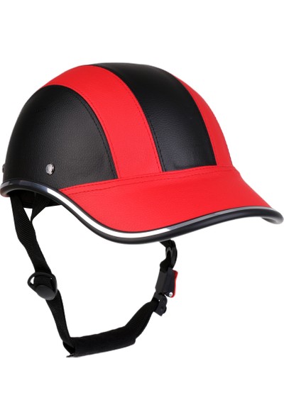 Blesiya Beyzbol Şapkası Stil Motosiklet Bisiklet Kask Anti-Uv Güvenli Şapka Vizör Siyah Kırmızı (Yurt Dışından) Blesiya Beyzbol Şapkası Stil Motosiklet Bisiklet Kask Anti-Uv Güvenli Şapka Vizör Siyah Kırmızı (Yurt Dışından)