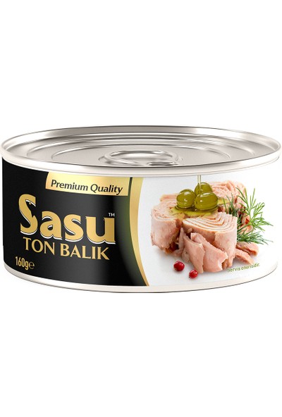 Sasu Zeytinyağlı Ton Balığı 160 g Bütün Dilim Sasu Zeytinyağlı Ton Balığı 160 g Bütün Dilim