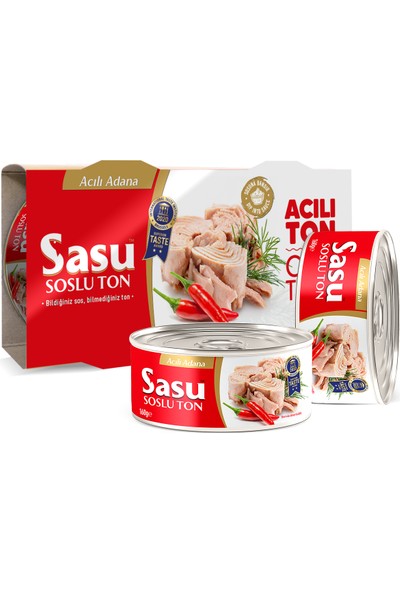 Sasu Acılı Ton Balığı 2x160 g Bütün Dilim