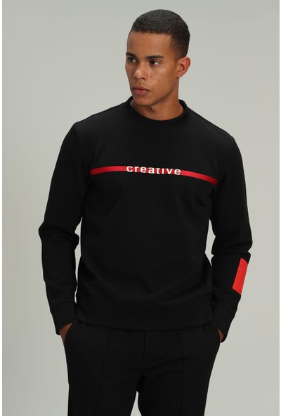 Lufian Based Erkek Sweatshirt Siyah Lufian Based Erkek Sweatshirt Siyah