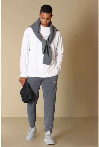 Lufian Vener Erkek Eşofman Altı Antrasit