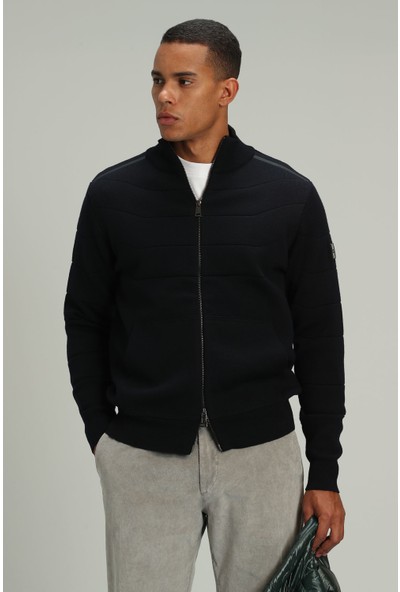 Lufian Alpin Erkek Hırka Siyah