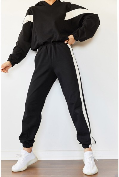 Xhan Siyah Parçalı Eşofman Takımı 2KXK8-45418-02 Xhan Siyah Parçalı Eşofman Takımı 2KXK8-45418-02