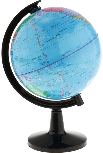 Baosity Interaktif Küre Masaüstü Dünya Haritası Çalışma Çocuk Yatak Odası Mavi Için Dönen Küre (Yurt Dışından)