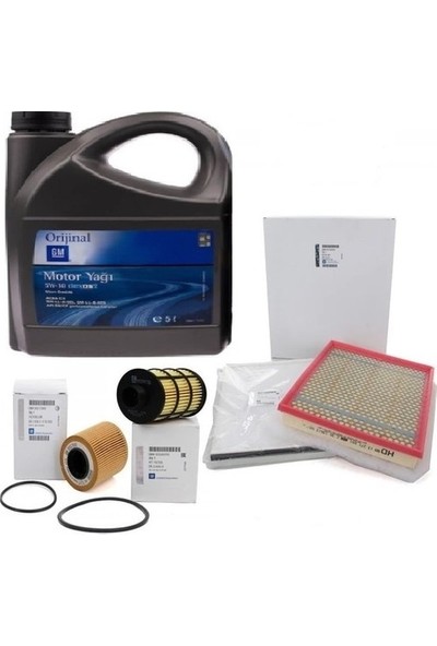 Gm Chevrolet Cruze 1.4 1.6 2.0 Filtre Bakım Seti Motor Yağı 5W-30 ( Üretim Yılı: 2020 ) Gm Chevrolet Cruze 1.4 1.6 2.0 Filtre Bakım Seti Motor Yağı 5W-30 ( Üretim Yılı: 2020 )