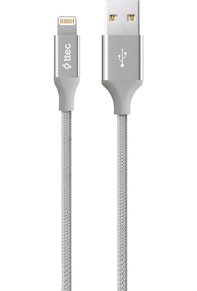 TTec AlumiCable iPhone Şarj Kablosu - Gümüş 2DK16G