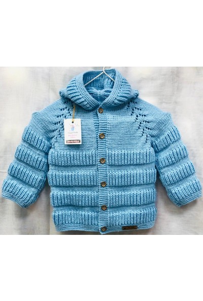 Gümüş Düğme My Style Kapşonlu Bebek Hırka Gümüş Düğme My Style Kapşonlu Bebek Hırka