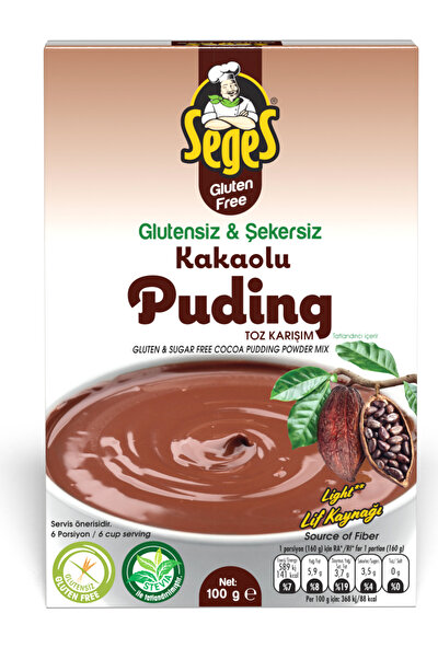 Seges Glutensiz & Şekersiz Puding (Kakao) 100 gr