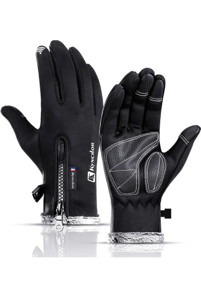 Kyncilor Dokunmatik Rüzgar Geçirmez Kaymaz Termal Eldiven Kyncilor Dokunmatik Rüzgar Geçirmez Kaymaz Termal Eldiven